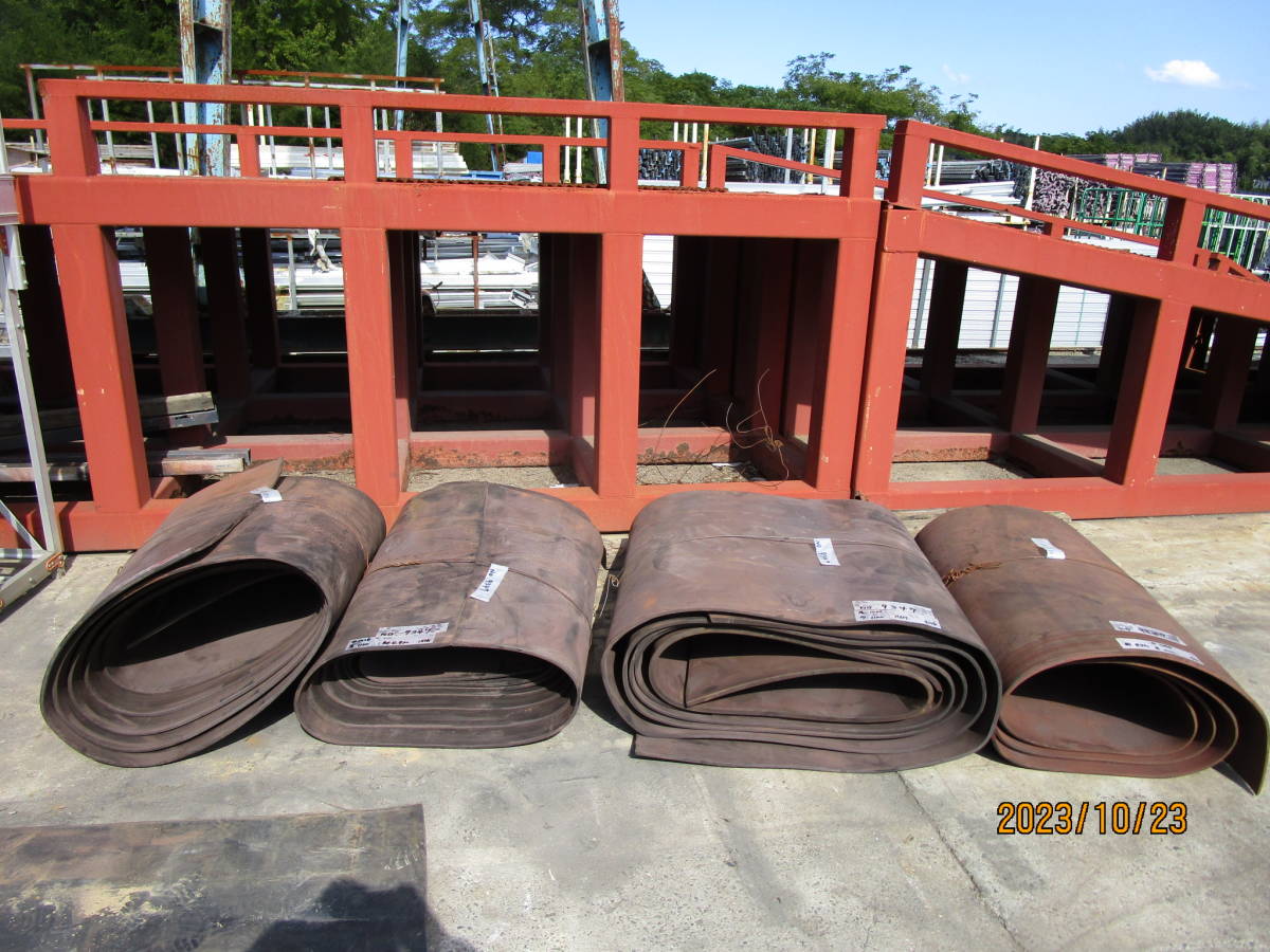 Yahoo!オークション - 油谷 №9347 ゴム 板 幅1020mm 厚み11mm 総重量8...