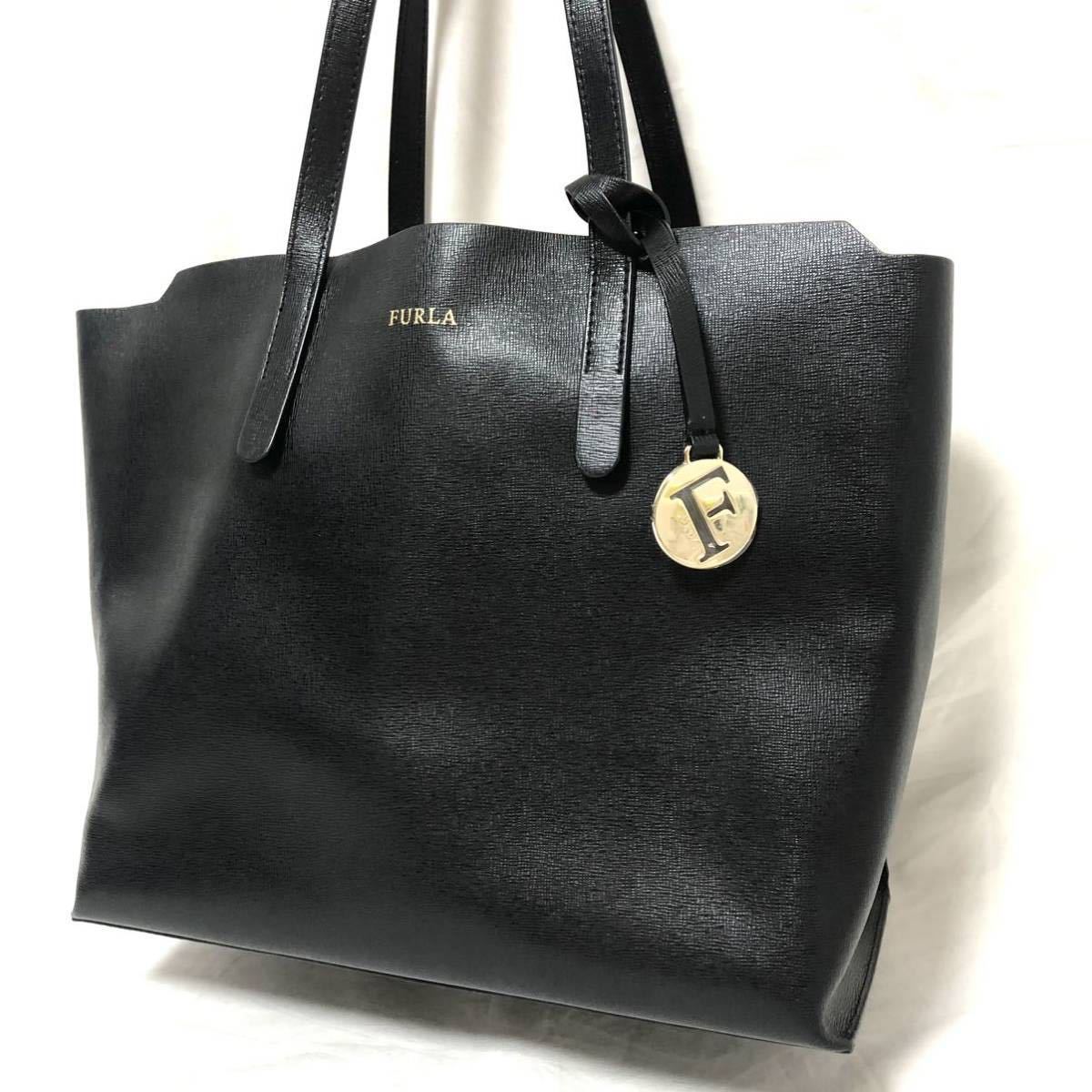 Yahoo!オークション - (10)超美品「FURLA」 A4トートバッグ サリー 本...