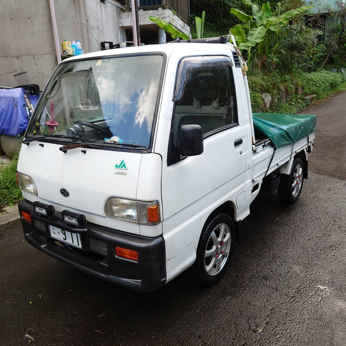Yahoo!オークション - スバル サンバートラック V-KS4 JA仕様 4WD エア...
