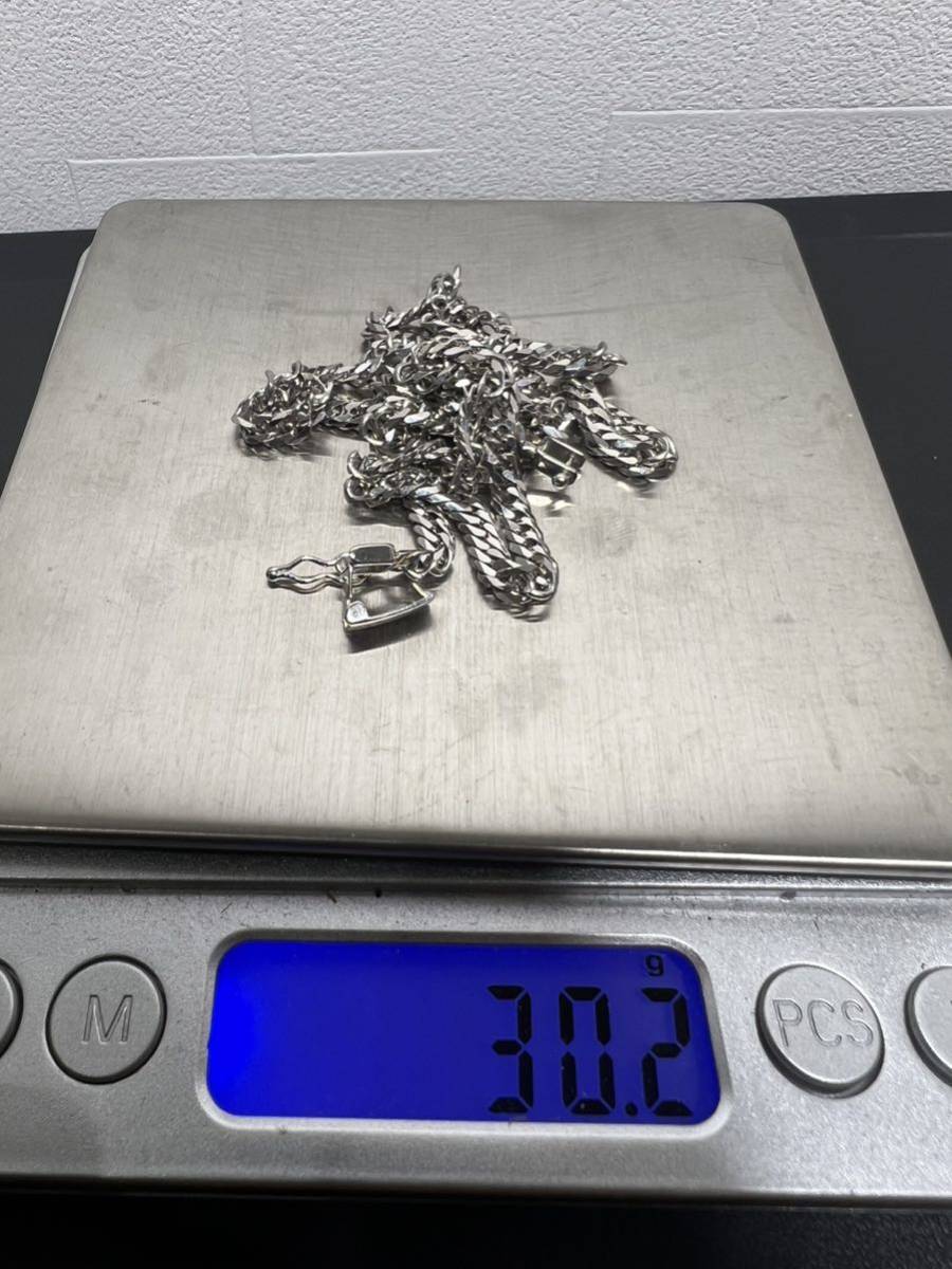 Yahoo!オークション - 喜平 ネックレス pt850/30.2g/50cm プラチナ刻印...