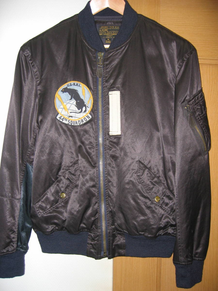 Yahoo!オークション - レア 本物 極美品 傑作 RRL D-2 フライト ジャケ...