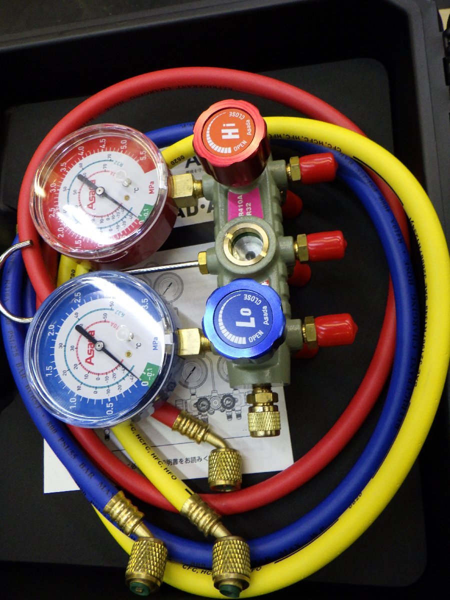 アサダ マニホールドAFキット ケース付 R32 R410A用 AI105C 品 231008(その他)｜売買されたオークション情報、yahooの商品情報をアーカイブ公開 - オークファン ...