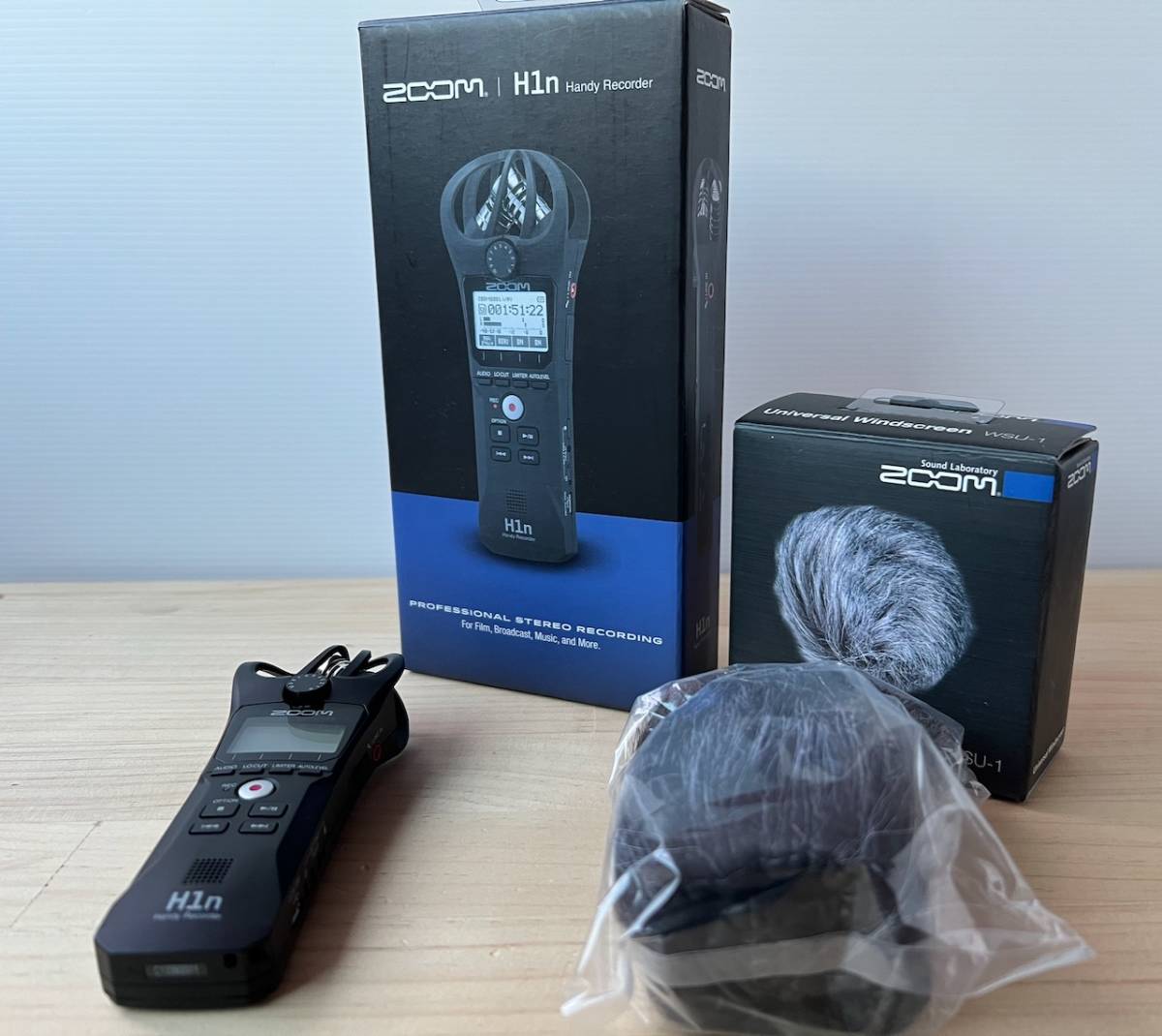 Yahoo!オークション - ZOOM H1n ハンディレコーダーとウィンドスクリー...