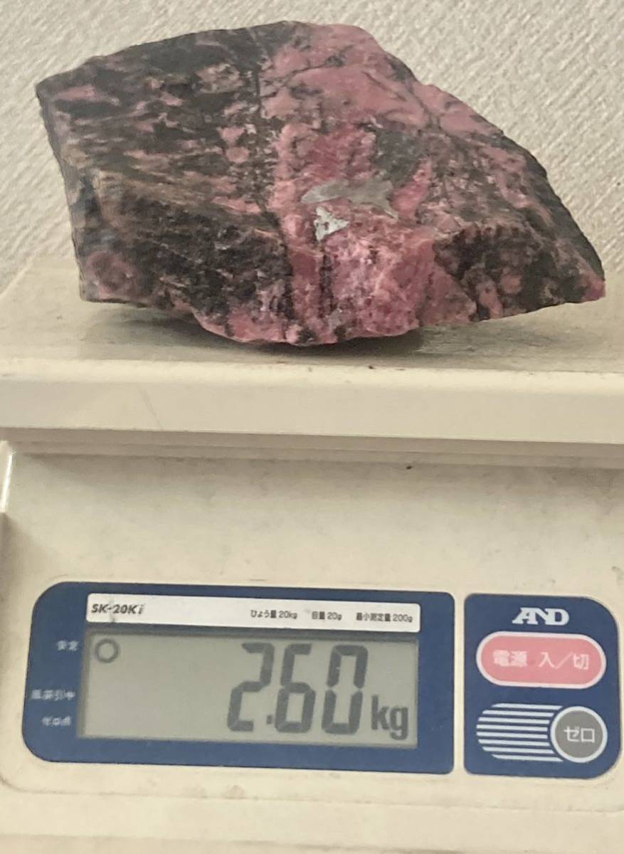 代購代標第一品牌－樂淘letao－ロシア産超巨石天然ロードナイト原石2.60kg大迫力^