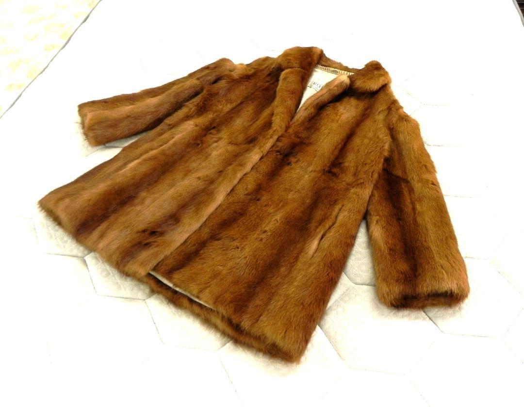 Yahoo!オークション - ROTINY 毛皮 ミンクコート キャメル ジャケット ...