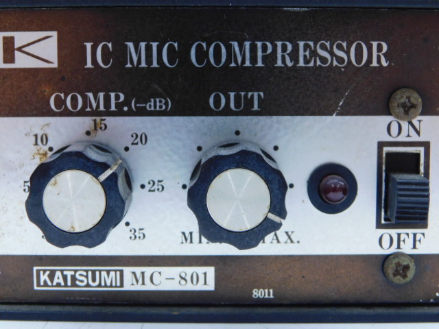 Yahoo!オークション - 大2386 カツミ マイクコンプレッサー MC-801 KA...