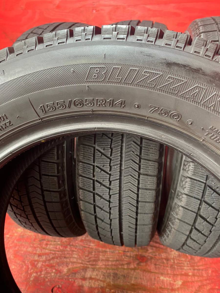 Yahoo!オークション - 155/65/R14 75Q BRIDGESTONE BLIZZAK VRX 製造年...