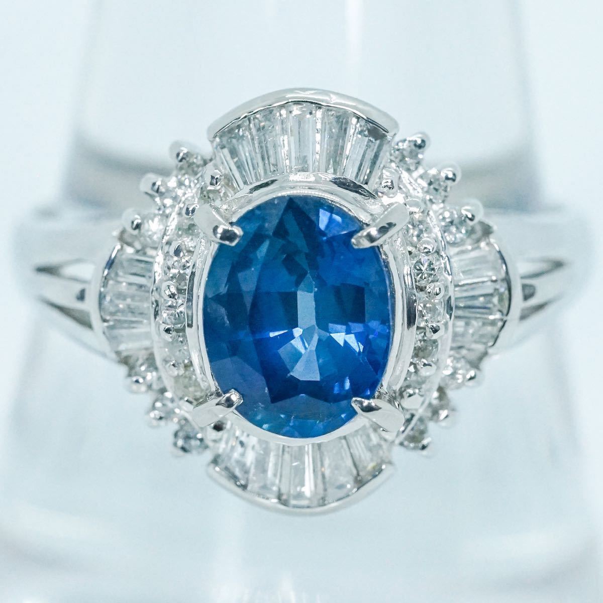 Yahoo!オークション - 1円スタ 【1.61ct&0.43ct】PT900 6.6g ♯18 プ...