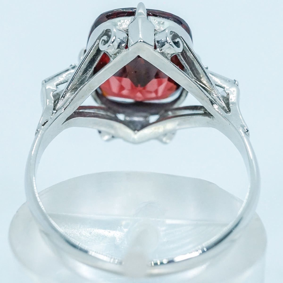 1円スタ 鑑定付K14WG 2.8g ♯12 ホワイトゴールド レディース 天然ロードライトガーネットリング Rhodolite Garnet Ring 指輪 仕上(ホワイトゴールド台)｜売買 ...