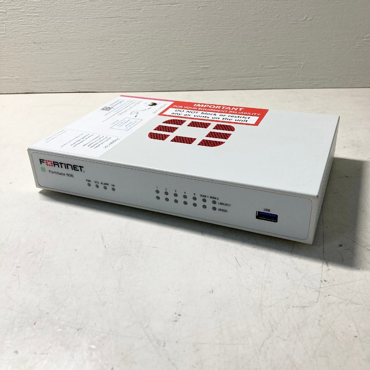 通電確認済み FORTINET FORTIGATE-50E FG-50E フォーティネット ファイアウォール UTM 周辺機器 1.05kg(ルーター)｜売買されたオークション情報、yahoo ...