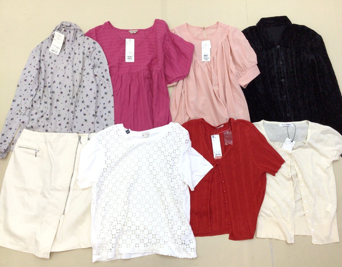 タグ付き未使用品② ROPE/OZOC/ユニクロ/GU 他 レディース衣類 50点 約11kg カットソー ワンピース スカート パンツ まとめ売り 卸(新品)のヤフオク落札情報
