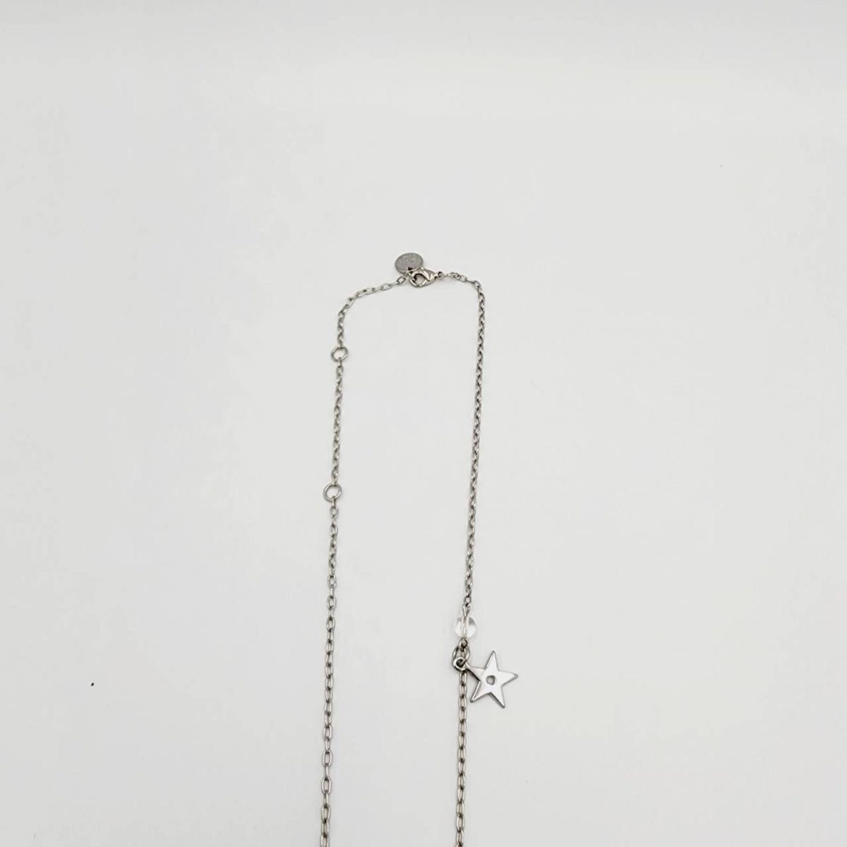 極美品 Dior ロングネックレス リボン プレート パール 星 極美品 Dior ロングネックレス リボン プレート パール 星