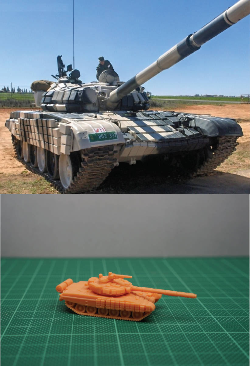 Yahoo!オークション - 1/144 未組立 Russian T72BV Main Battle Tank R...