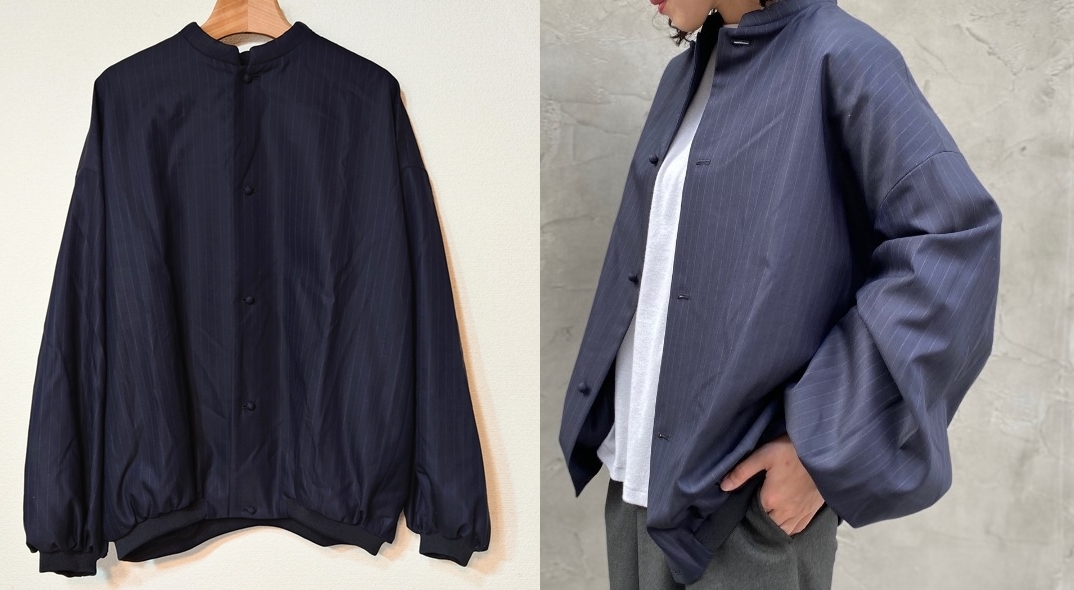 定価9 5万 seya セヤ Puffy Nehru blouson Worsted wool ウール 定価9 5万 seya セヤ Puffy Nehru blouson Worsted wool ウール