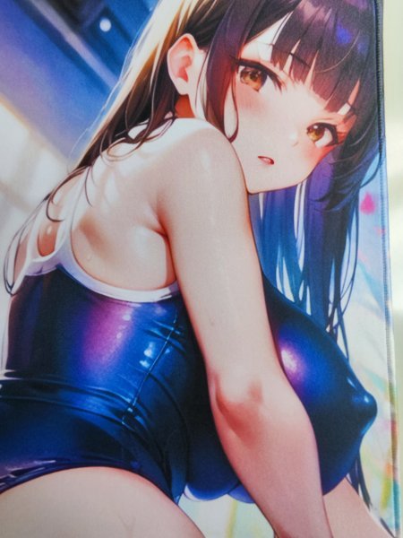 Yahoo!オークション - D158 プレイマット オリジナル スク水 乳首ポチ...