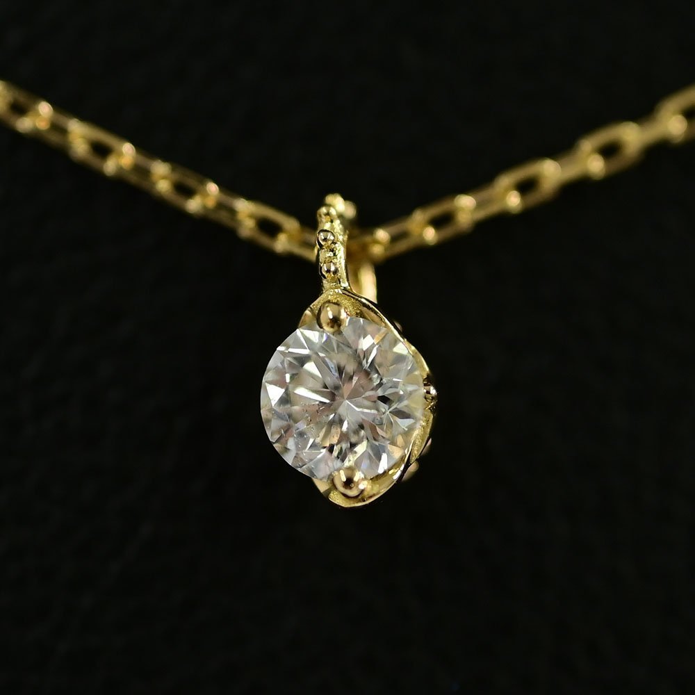 Yahoo!オークション - ノジェス 1P・一粒 ダイヤモンドネックレス・ペ...