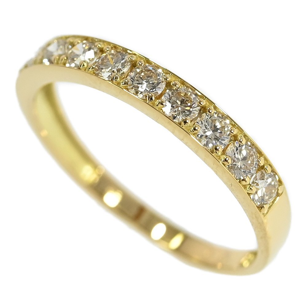 ハーフエタニティ 10P ダイヤモンドリング 指輪/K18YG/750-1.7g/0.5ct/13号/#53/イエローゴールド 翌日配送可 497236(プラチナ台)｜売買されたオークション ...