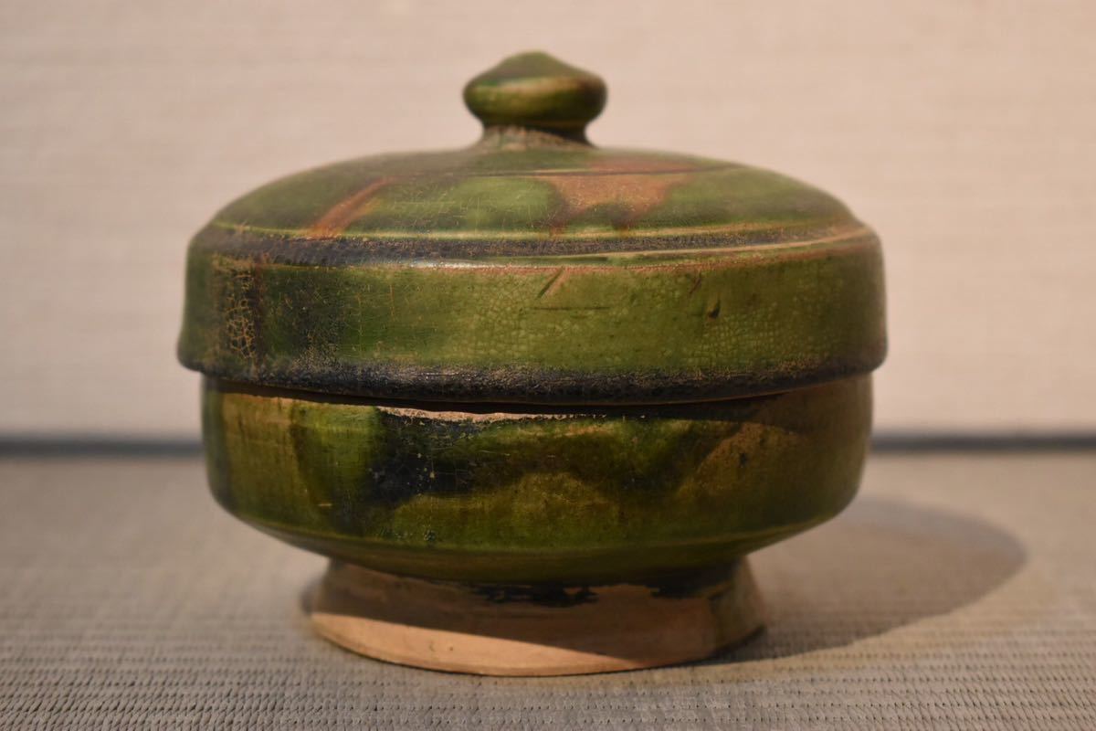 Yahoo!オークション - 【GE】R413【コレクター所蔵品】時代 唐三彩蓋物...