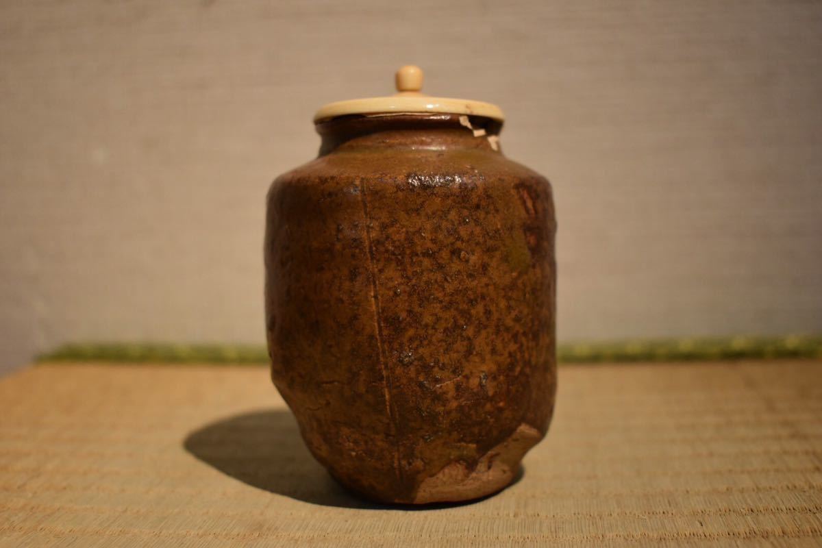 Yahoo!オークション - 【GE】Y654【コレクター所蔵品】時代 古瀬戸茶入...