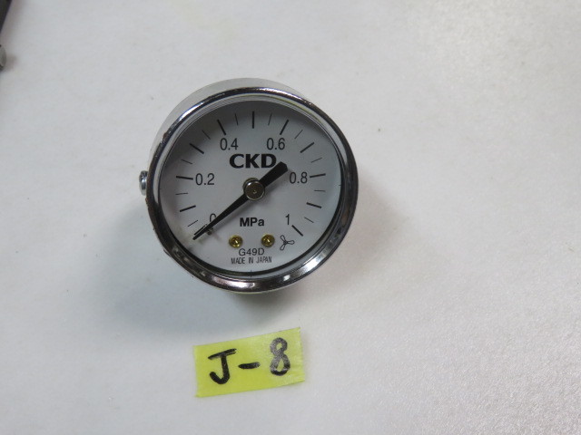 Yahoo!オークション - CKD 1Mpa 常圧 普通圧 圧力計 1/4 43φ 圧力メー...