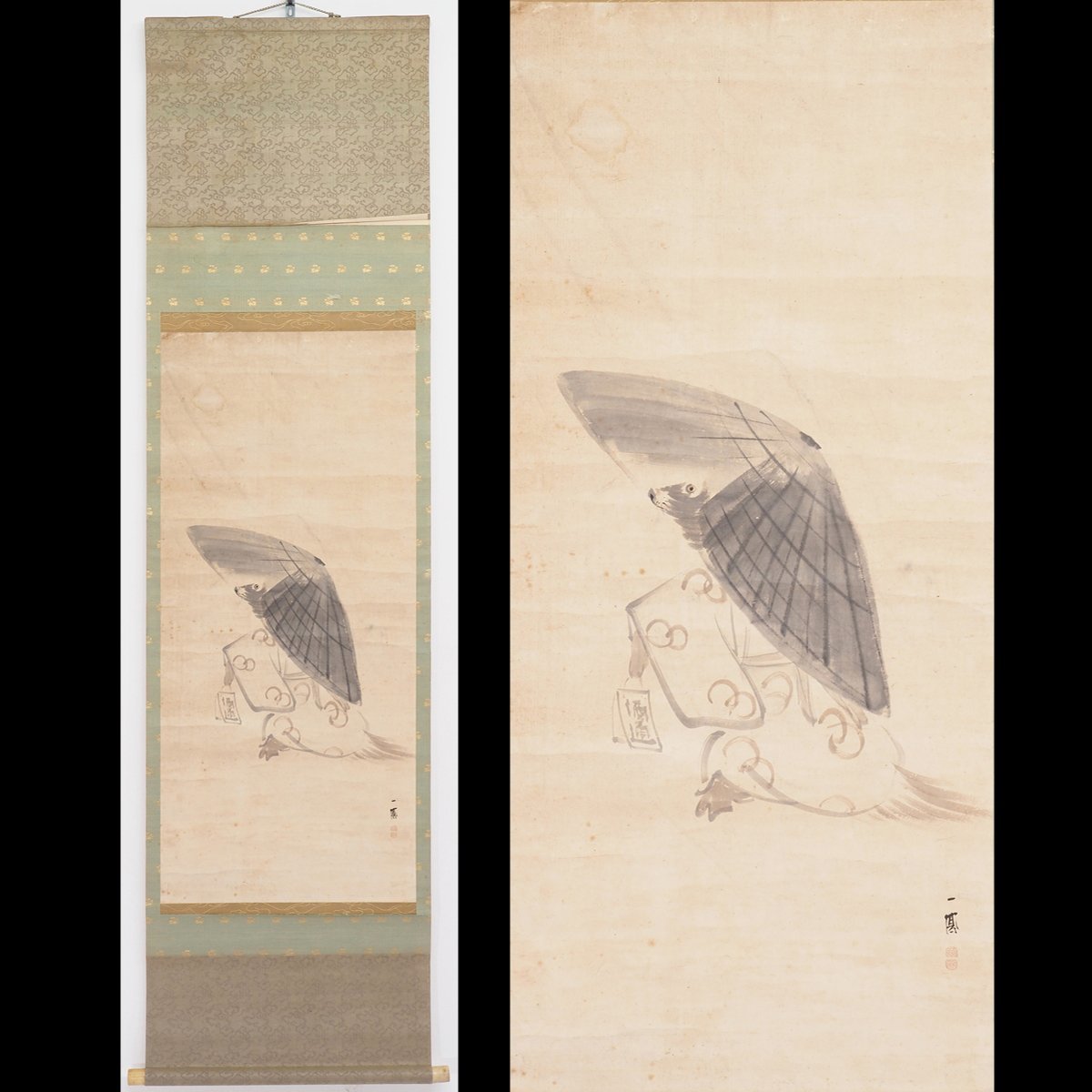 Yahoo!オークション - 【模写】【渡鹿庵】[森一鳳] 14674 掛軸 日本画 ...