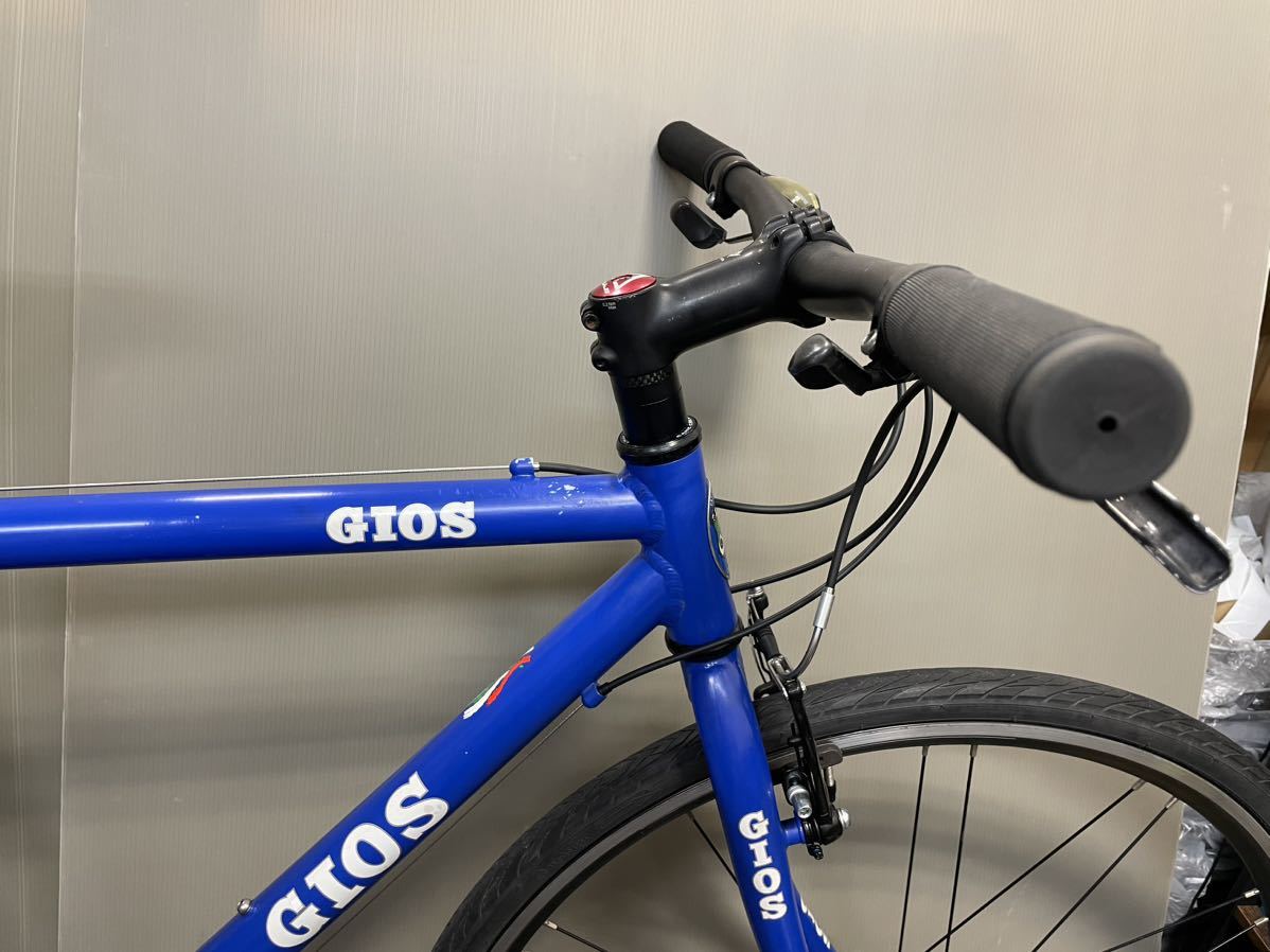 Yahoo!オークション - GIOS クロスバイク PURE FLAT ジオス ブルー フ...