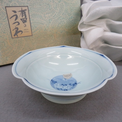 Yahoo!オークション - E331 有田焼 胡蝶菊ナブリ 小鉢揃 5客 未使用 A