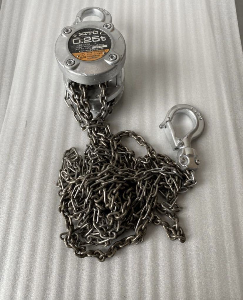 日本代購代標第一品牌【樂淘letao】－中古 動作確認済み CX003 0.25t キトーチェーンブロック KITO