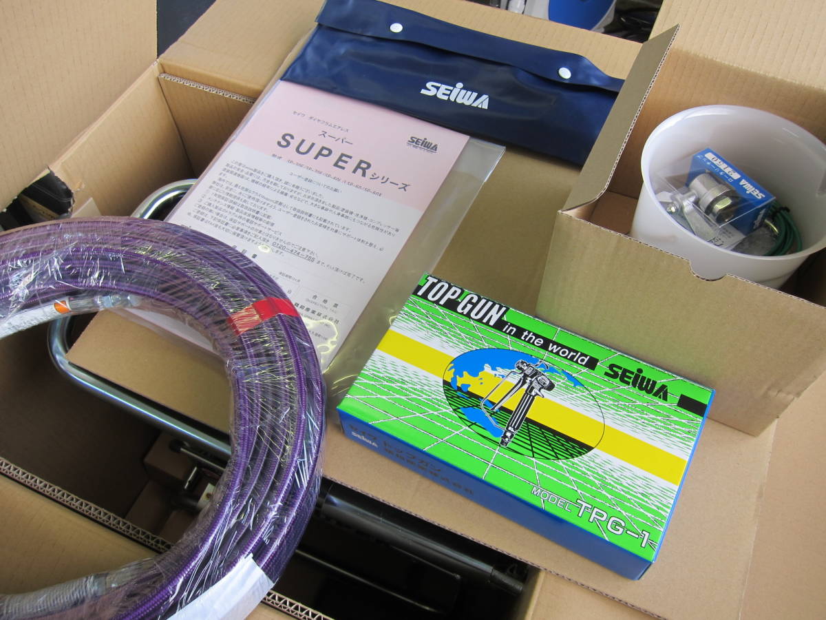 エアレス SEIWA スーパー60L TPG-1 ハイソフトホース30M ロータリーチップ2150(塗料)｜売買されたオークション情報、yahooの商品情報をアーカイブ公開 - オークファン ...