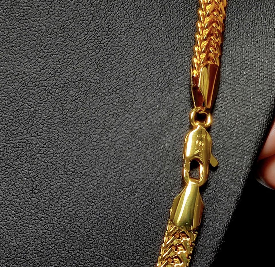 Yahoo!オークション - 18kgp k18 18k Gold Plated 喜平 ダブル 金ネッ...