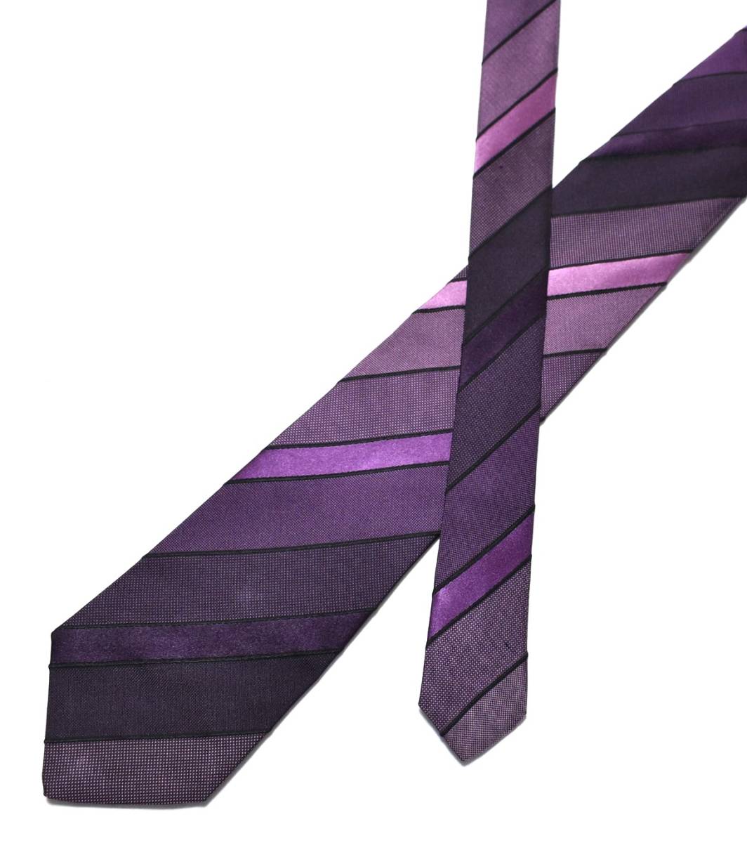 Yahoo!オークション - P312 カルバンクライン ネクタイ ストライプ柄