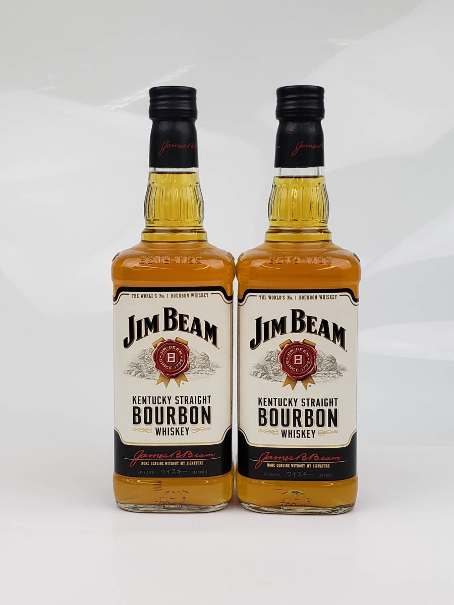 1円スタート 未開栓 Jim Beam ジムビーム バーボンウイスキー 40％ 700ml 2本セット(バーボン)｜売買されたオークション情報、yahooの商品情報をアーカイブ公開 ...