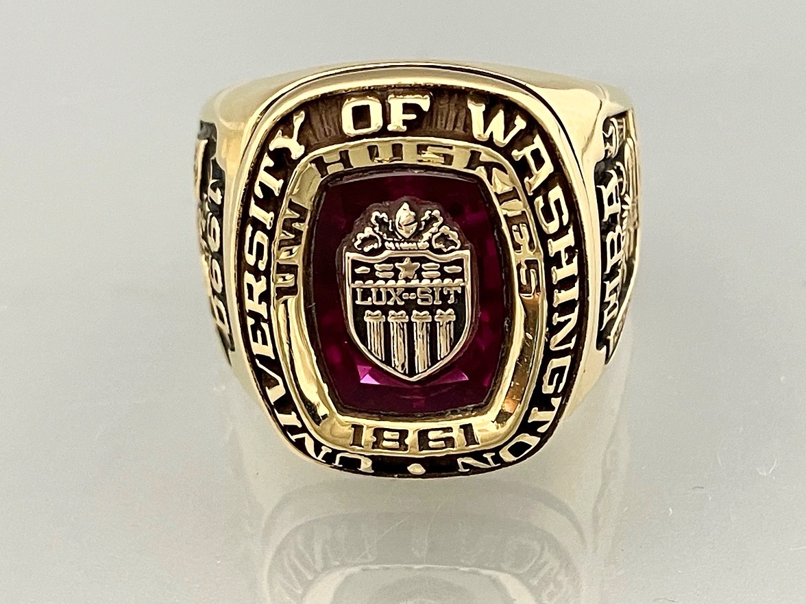 Yahoo!オークション - 18KT(K18)／＃21／22.3g／カレッジリング／ARTCA...