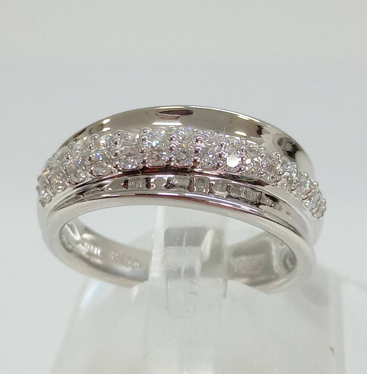 Yahoo!オークション - Pt900 ダイヤ 0.45ct 12.5号 リング