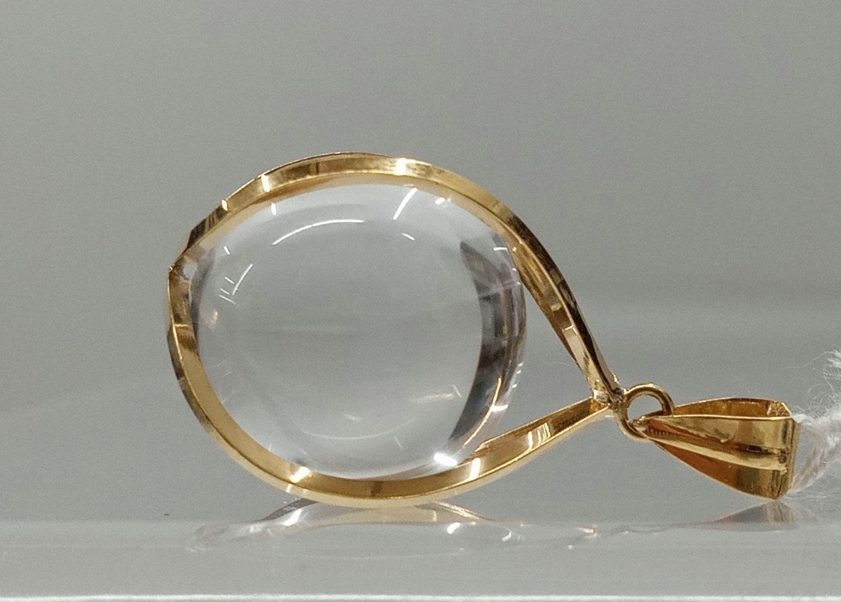 Yahoo!オークション - K18 トップ／5.1g イエローゴールド 水晶風 店舗...