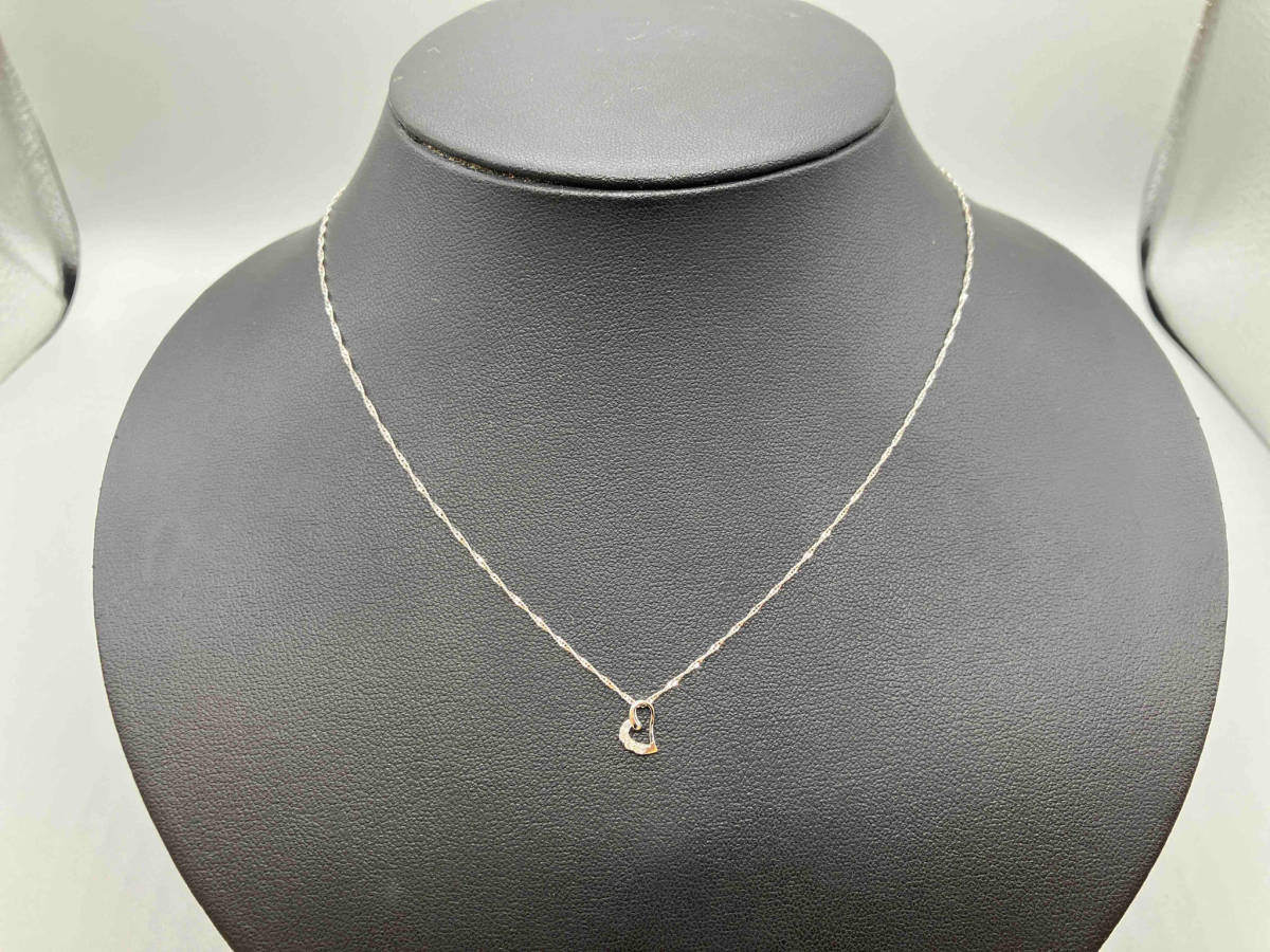 Yahoo!オークション - K18WG ダイヤ0.03ct 42.5㎝ 1.0g ホワイトゴール...