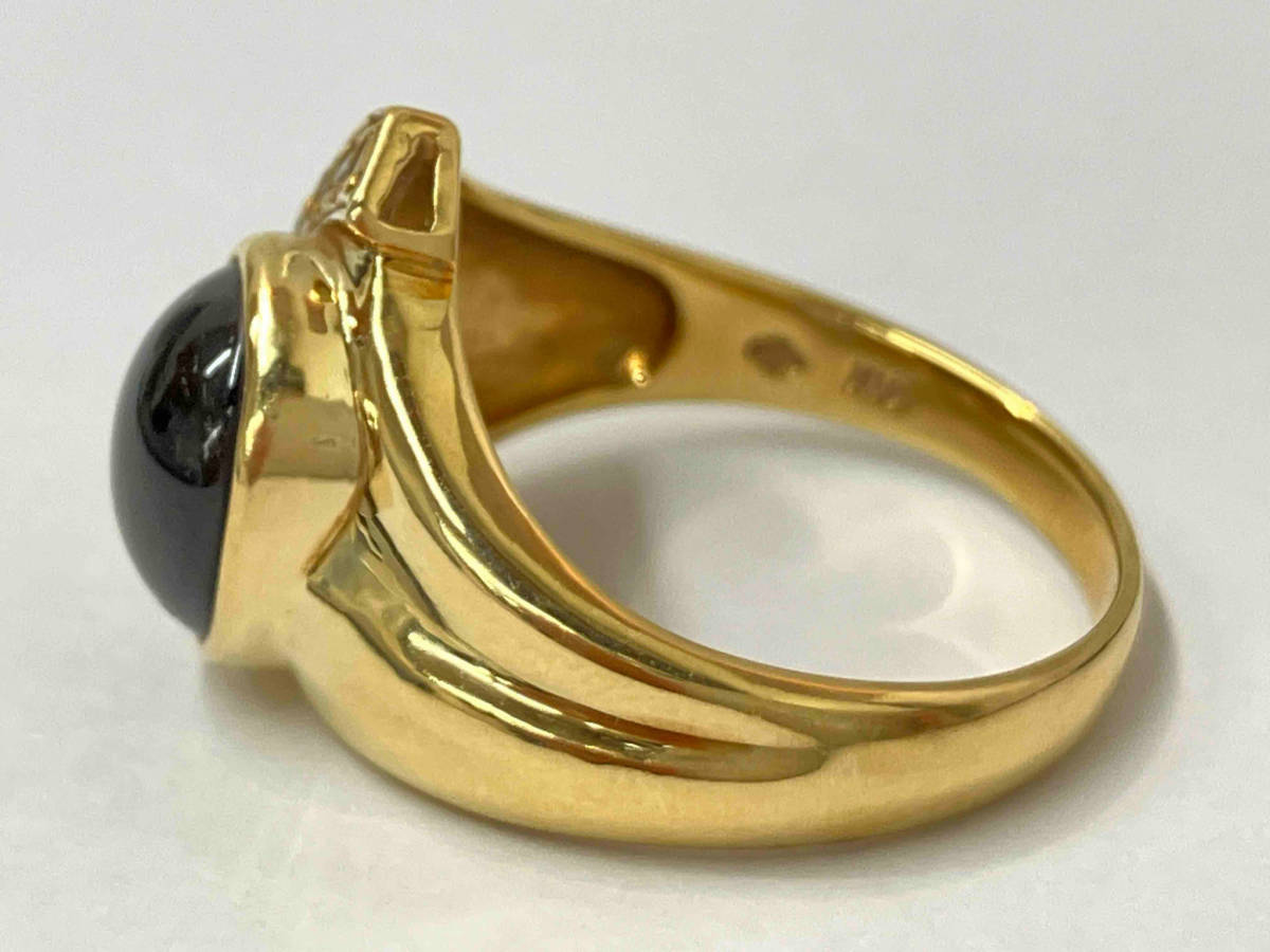 Yahoo!オークション - K18 750 ゴールド ダイヤ0.09ct カラーストーン2...