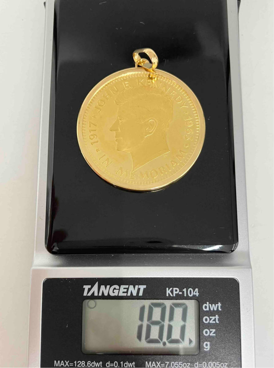 Yahoo!オークション - K22 K18 ゴールド コイントップ 18.0g