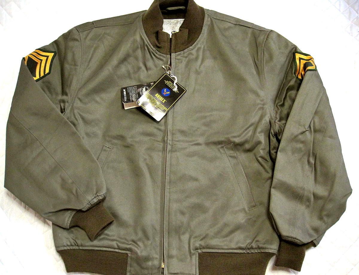 日本代購代標第一品牌【樂淘letao】－90's デッドストック タンカースジャケット AVIREX フライトジャケット アーミーグリーン SIZE-S送料込