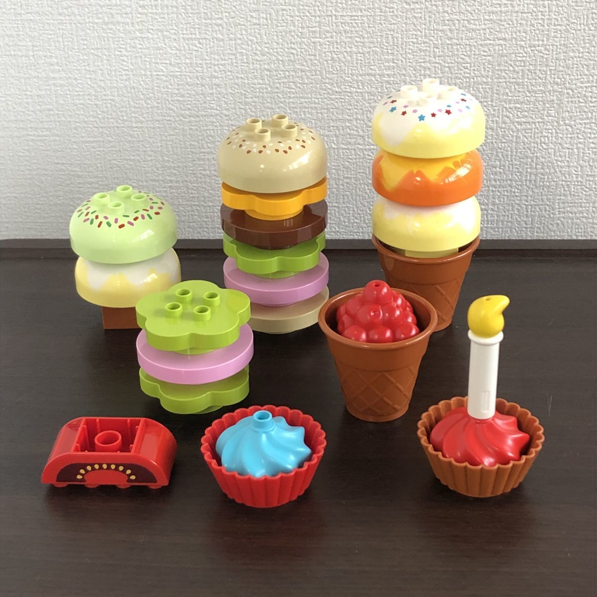 Yahoo!オークション - レゴ デュプロ アイスクリーム ハンバーガー ブ...