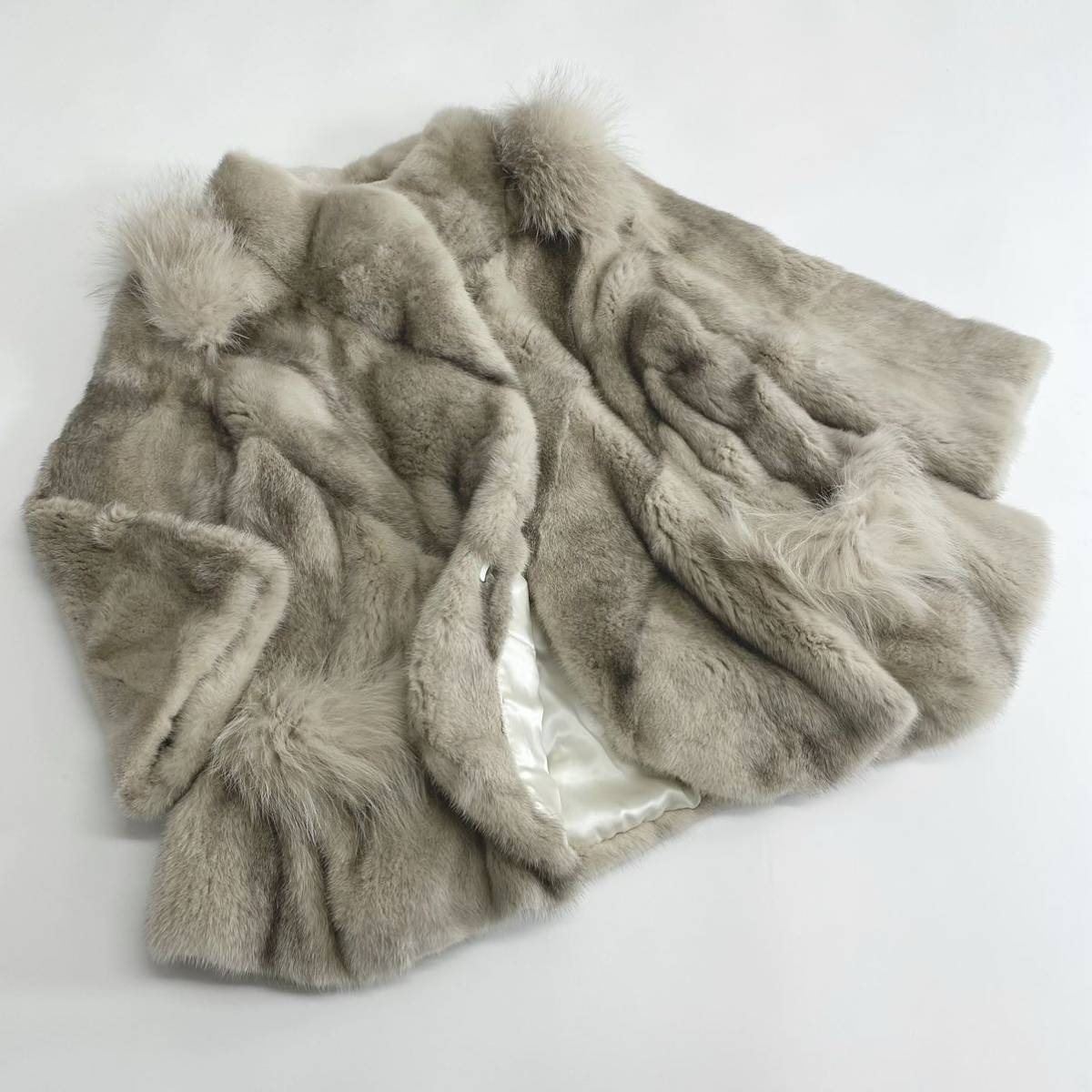 代購代標第一品牌－樂淘letao－j13-2 最高級毛皮 KOPENHAGEN FUR コペンハーゲンファー クロスミンク×フォックスファー MINK ハーフコート リアルファー レアデザイン