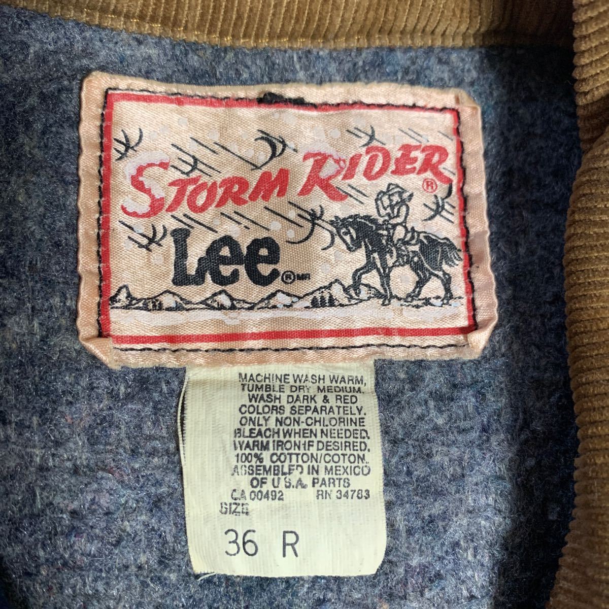 Yahoo!オークション - 美品 90's VINTAGE Lee STORM RIDER デニムジャ...