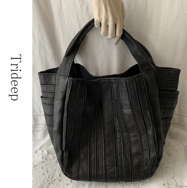 Yahoo!オークション - Trideep トライディープ 山羊革 レザートートバ...