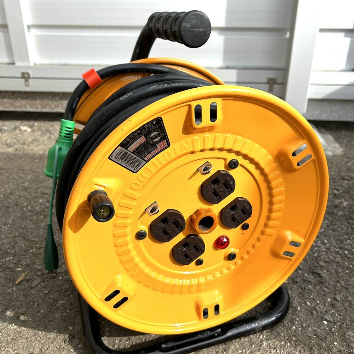 NICHIDO 日動 コードリール NP-E34 30m 延長コード 電工ドラム B1220(コードリール)｜売買されたオークション情報、yahooの商品情報をアーカイブ公開 - オークファン ...