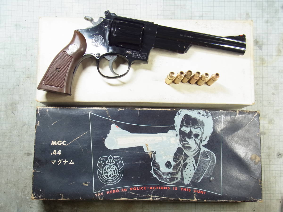 Yahoo!オークション - 2310 絶版 MGC 44マグナム カート6発 元箱付 SPG...