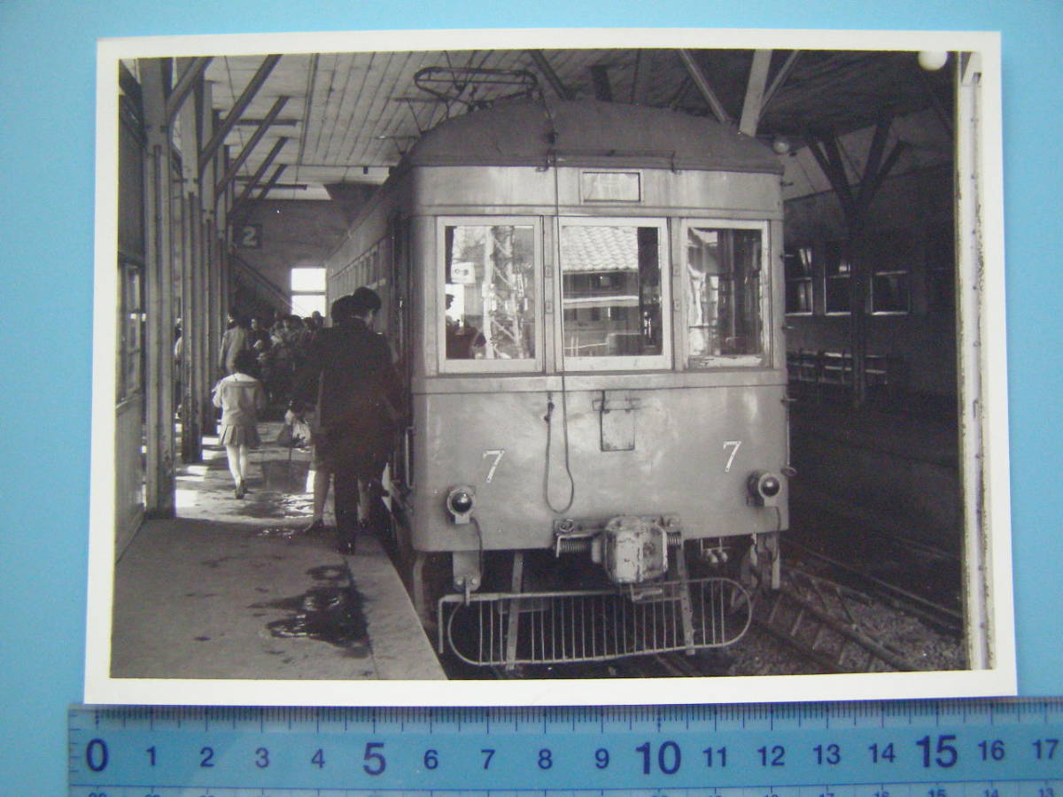 代購代標第一品牌－樂淘letao－(A43)050 写真 古写真 電車 鉄道 鉄道写真 山梨 山梨交通 7号 山梨交通電車線 路面電車