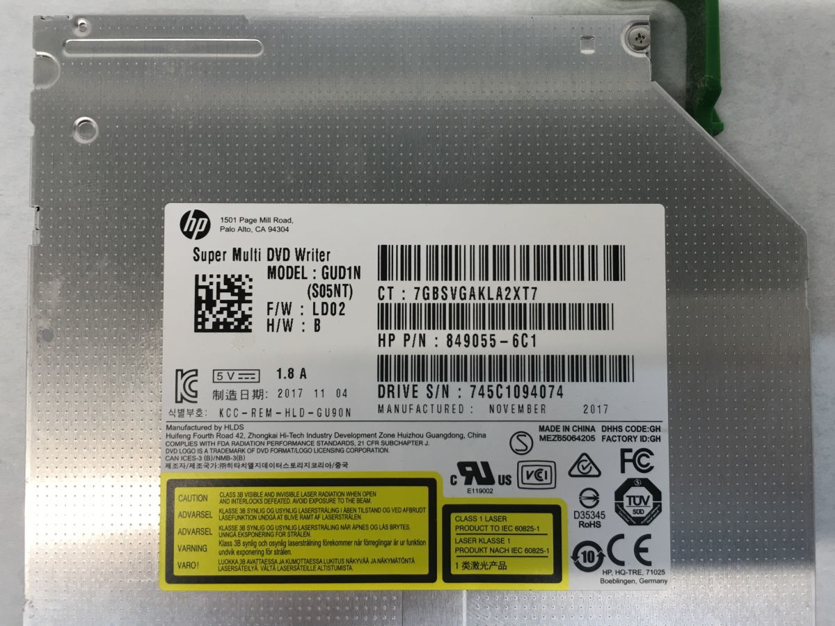 Yahoo!オークション - DVDマルチドライブ 9.5mm HP 400 G3 400 G4 400 ...