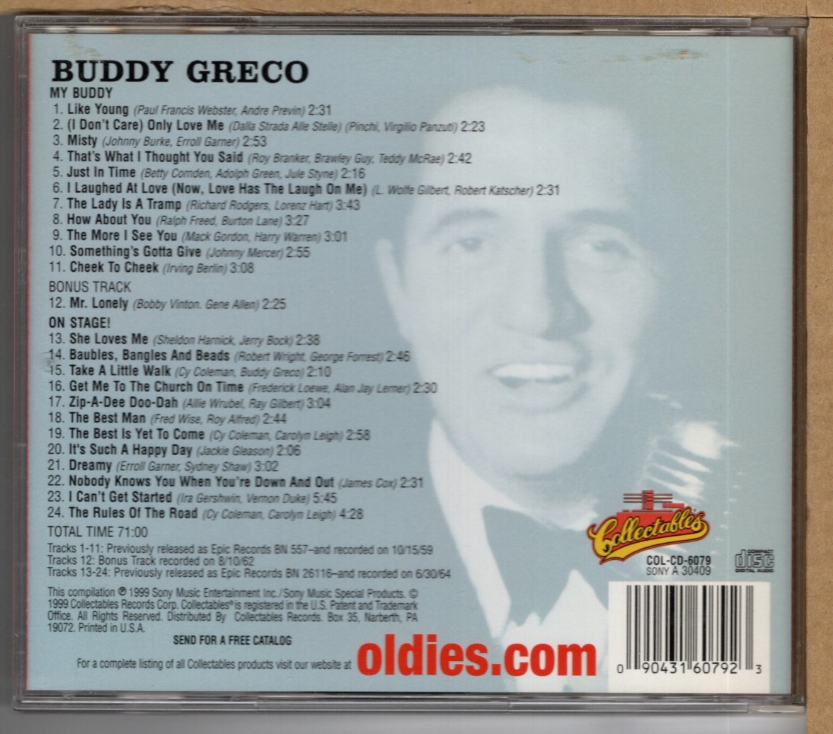 Yahoo!オークション - BUDDY GRECO / MY BUDDY + ON STAGE