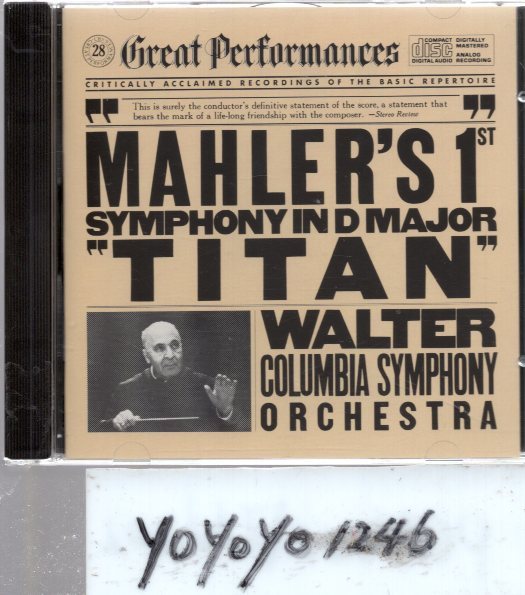 Yahoo!オークション - b297 マーラー 交響曲第1番/ワルター