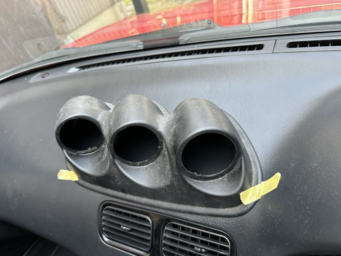 代購代標第一品牌－樂淘letao－180sx s13 シルビア用？ 3連メーターパネル 60φ 追加メーター パネル RPS13 PS13